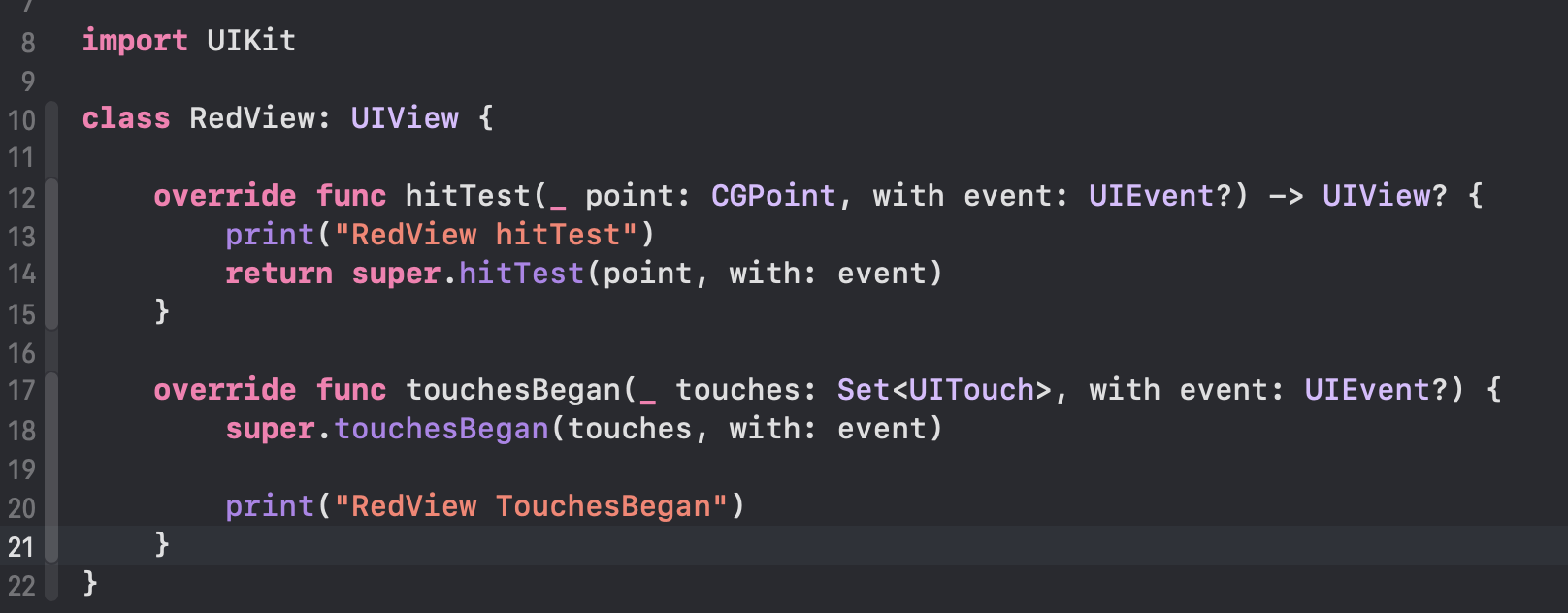 [iOS] Responder Chain / Touch Event